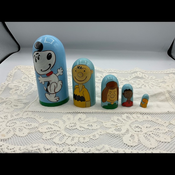 Other | Peanuts Snoopy Russian Matryoska Nesting Dolls | Poshmark